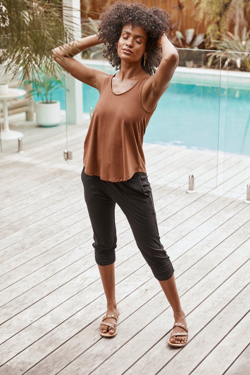 Perry Black Bamboo Pants | Soft & Comfortable | Lou Lou AU – Lou Lou ...
